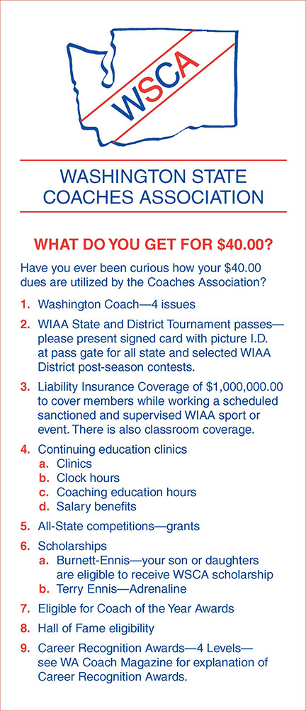 Welcome to the Washington Coaches Association